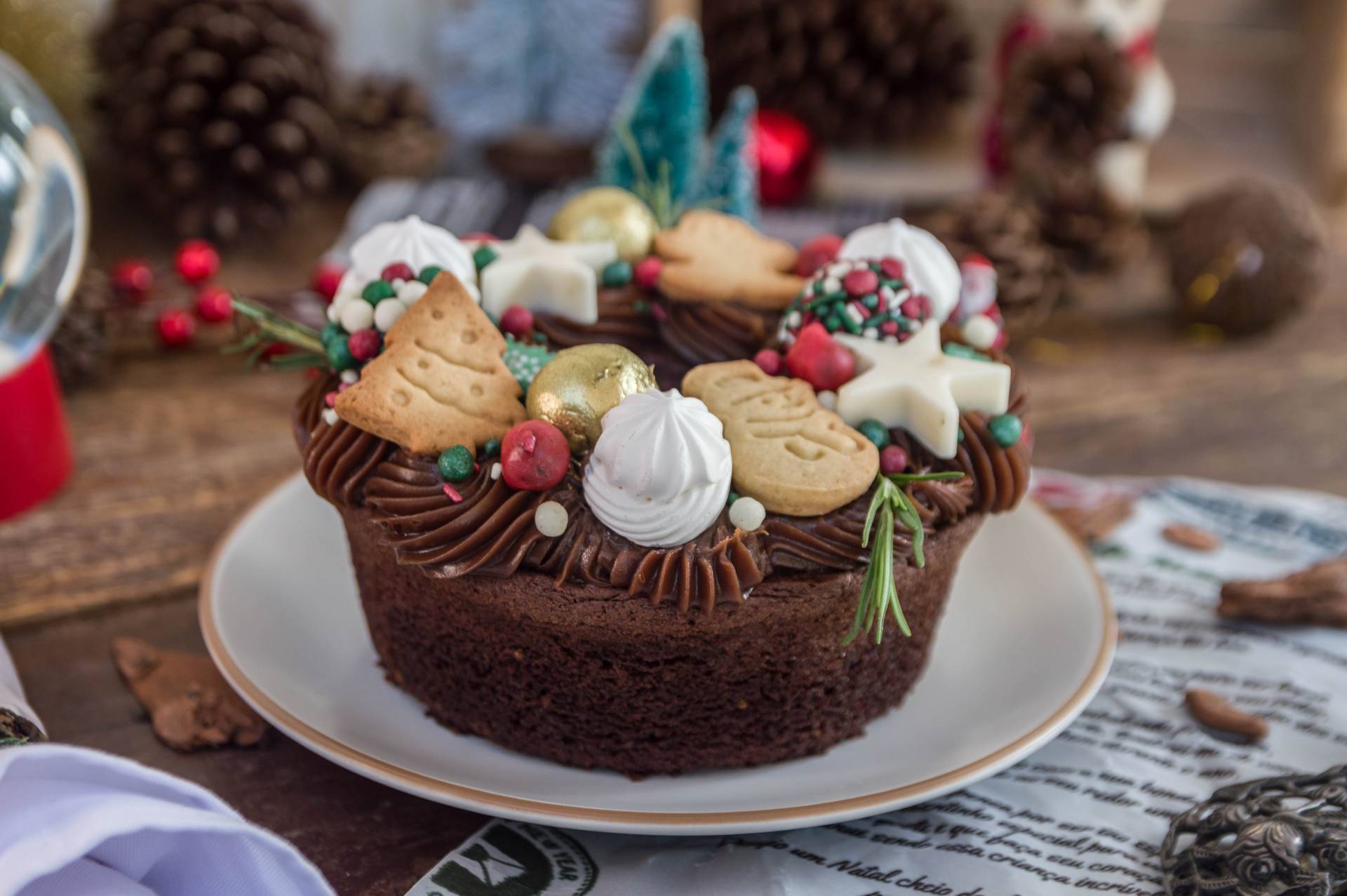 Bolo Decorado Natalino